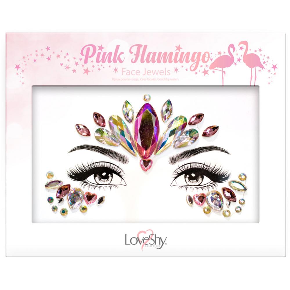 Face Jewels Pink Flamingo - Partyhallen.no